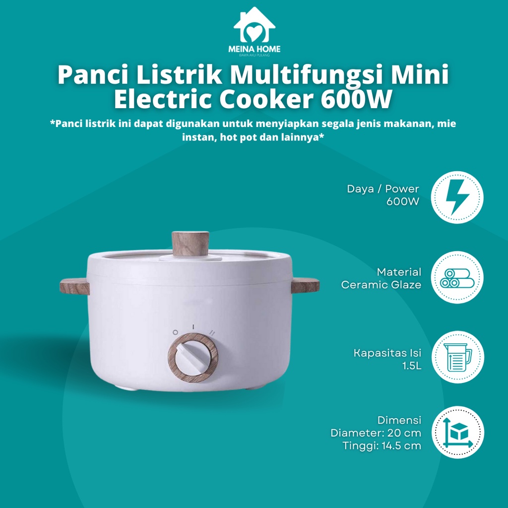 Jual PANCI LISTRIK ELEKTRIK PAN MULTIFUNGSI MINI ELECTRIC PAN COOKER ...