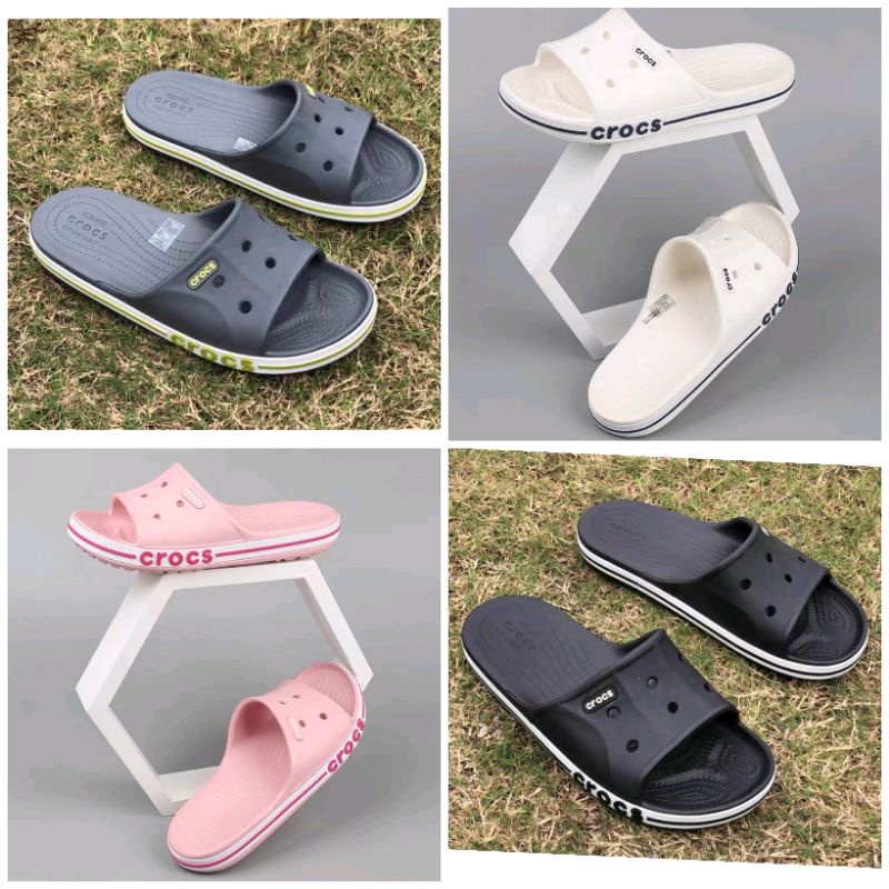 Jual Sendal Crocs Baya Slide Unisex / Crocs Baya slide | Shopee Indonesia