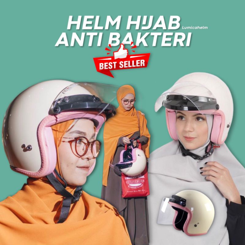 Jual Helm Bogo Classic / Helm Wanita Dewasa Helm Hijab Helm Cewek Warna ...