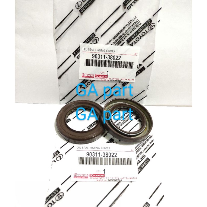 Jual oil seal crankshaft depan timing cover toyota kijang 4k 5k 7k ...