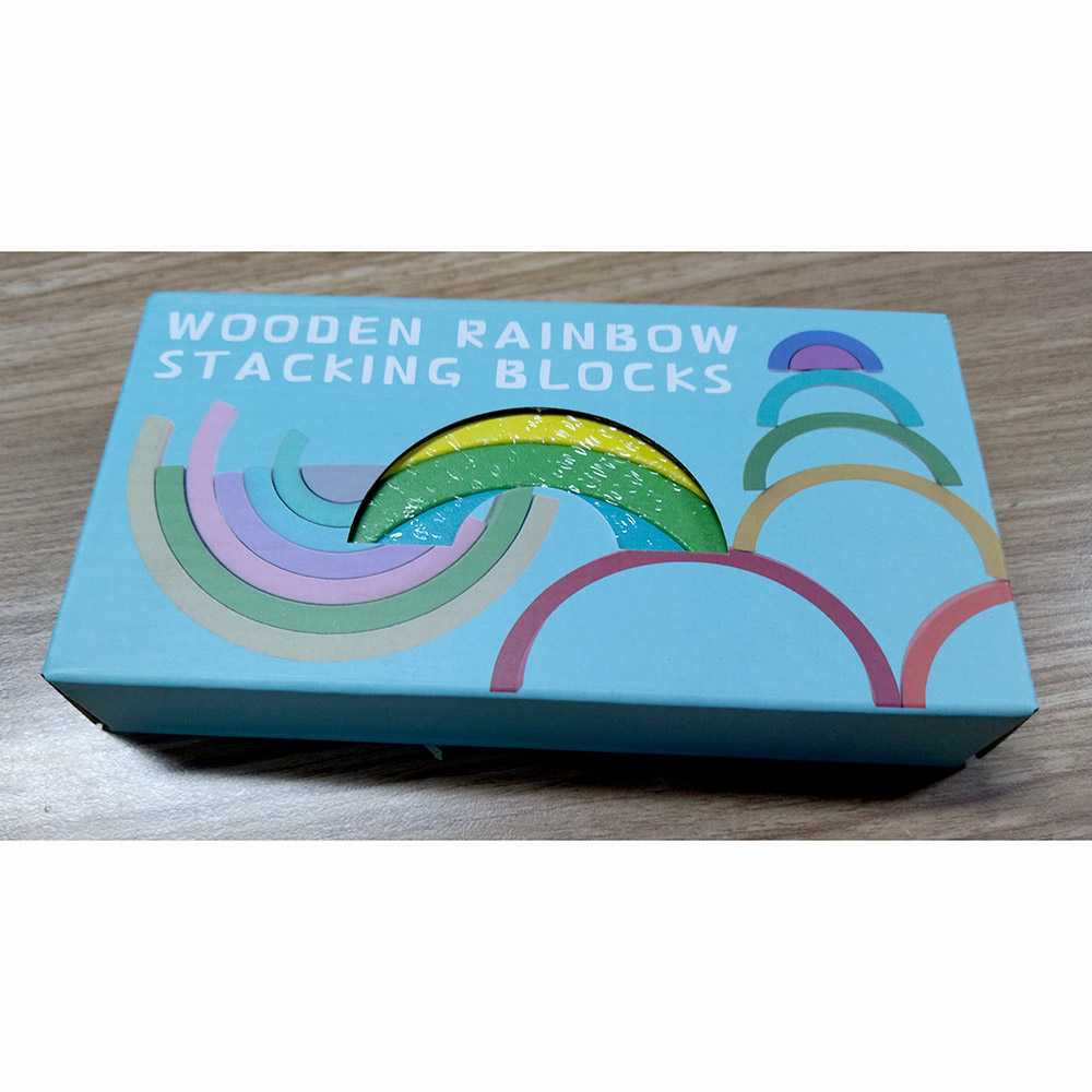 Mainan Anak Montessori Rainbow Bridge Children Toy | pgmall