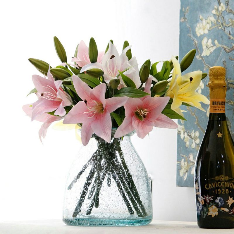 Jual Bunga Artificial Lily Setangkai Buket Wedding Wisuda Hiasan ...