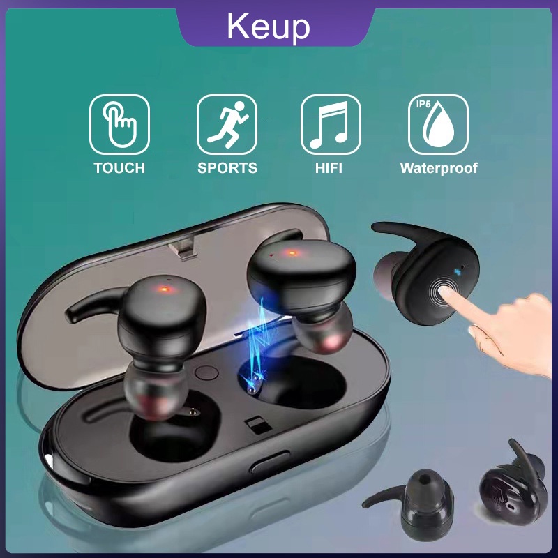 Y30 Wireless Headset Bluetooth 5.0 Earphones HIFI Noise Cancelling ...