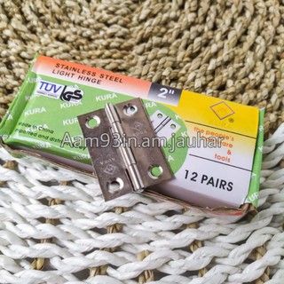 Jual engsel stainles tahan karat 2 inch 2,5" inch 3 inch tebal 0,9 mm ...