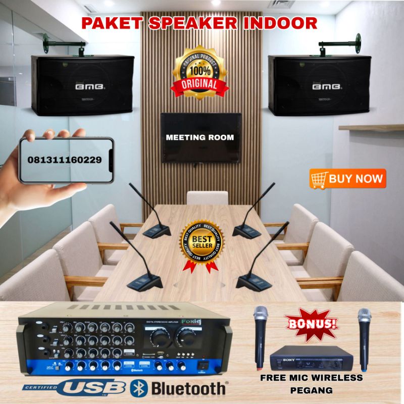 Jual PAKET SOUND SYSTEM INDOOR MEETING ROOM BEST PRODUK | Shopee Indonesia