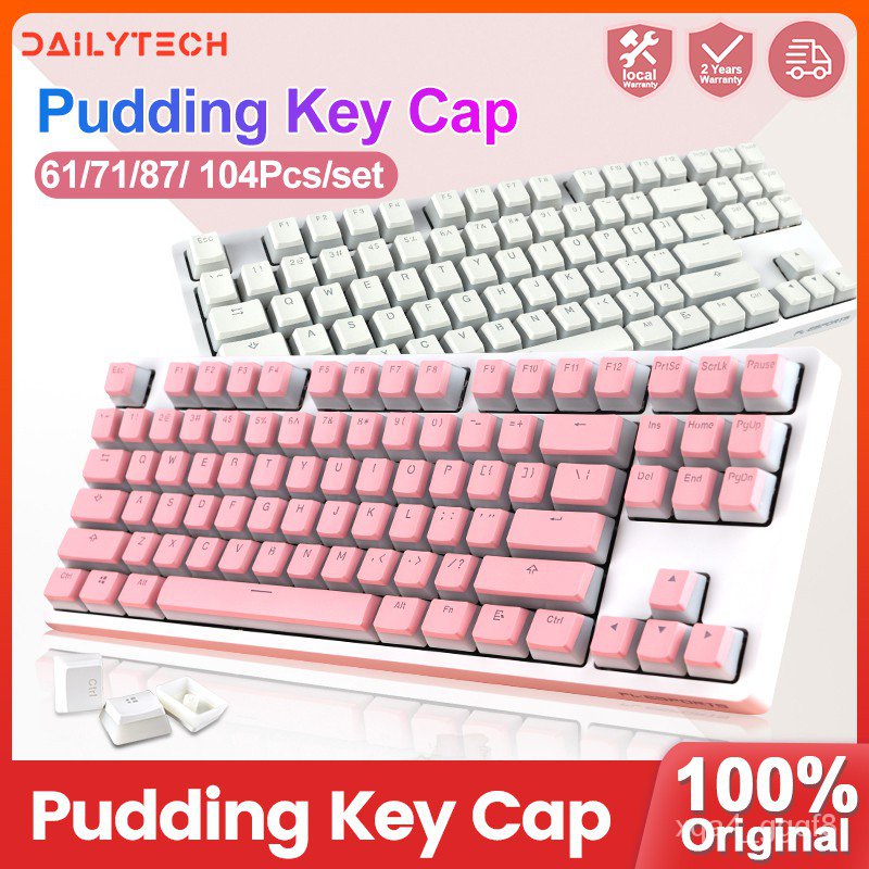 Jual maUV Dailytech PBT Pudding Keycaps 61/71/87/104 Pcs/Set key caps ...