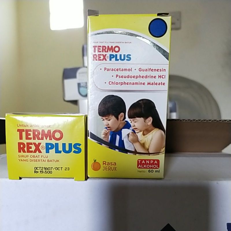 Jual Termorex Plus Sirup Rasa Jeruk Obat Flu yang disertai Batuk 60ml ...
