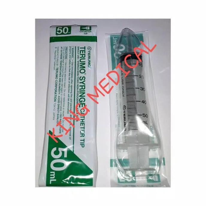 Jual!Jual!Jual! Terumo Syringe 50Cc Spuit 50Ml Lubang Tengah Catheter ...