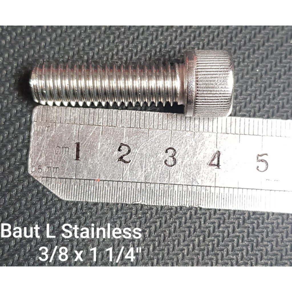 Jual BAUT L 3/8 X 1 1/4 (S/S) | Shopee Indonesia