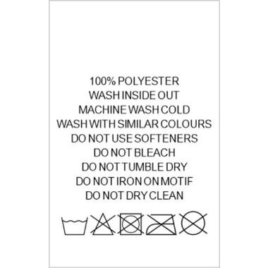 Jual Label Care Wash Instruction Baju Jersey / Label Baju | Shopee ...