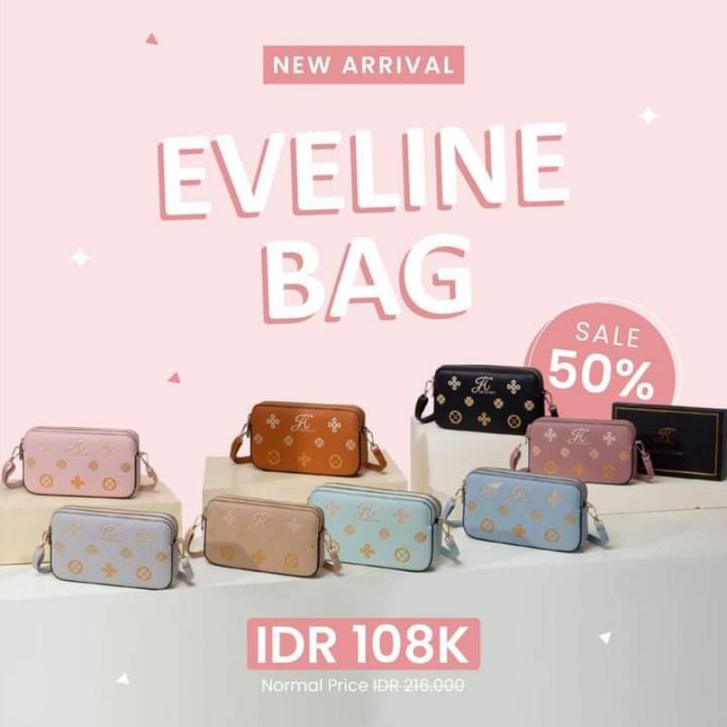 Jual EVELINE BAG JIMSHONEY (FREE BOX) | Shopee Indonesia