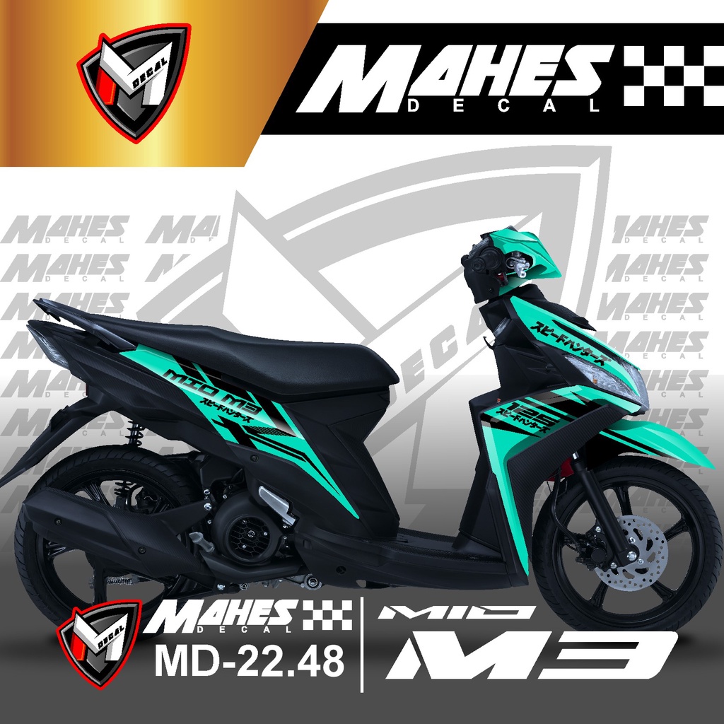Jual Mahes Decal - Decal Sticker Yamaha Mio M3 125 Full Body Aksesoris ...