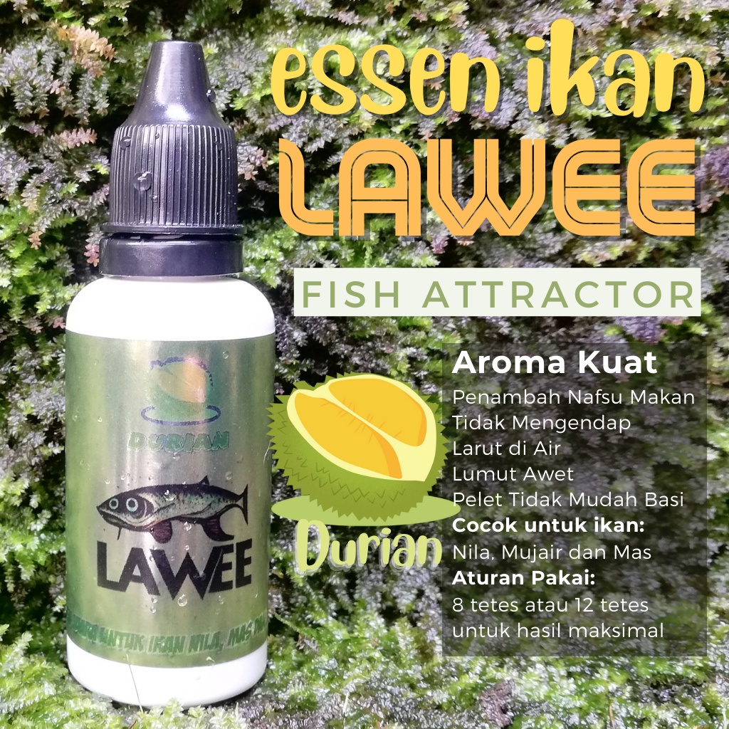 Jual LAWEE Essen Ikan Juara - Essen Pancing Aroma Durian, Pisang, Leci ...