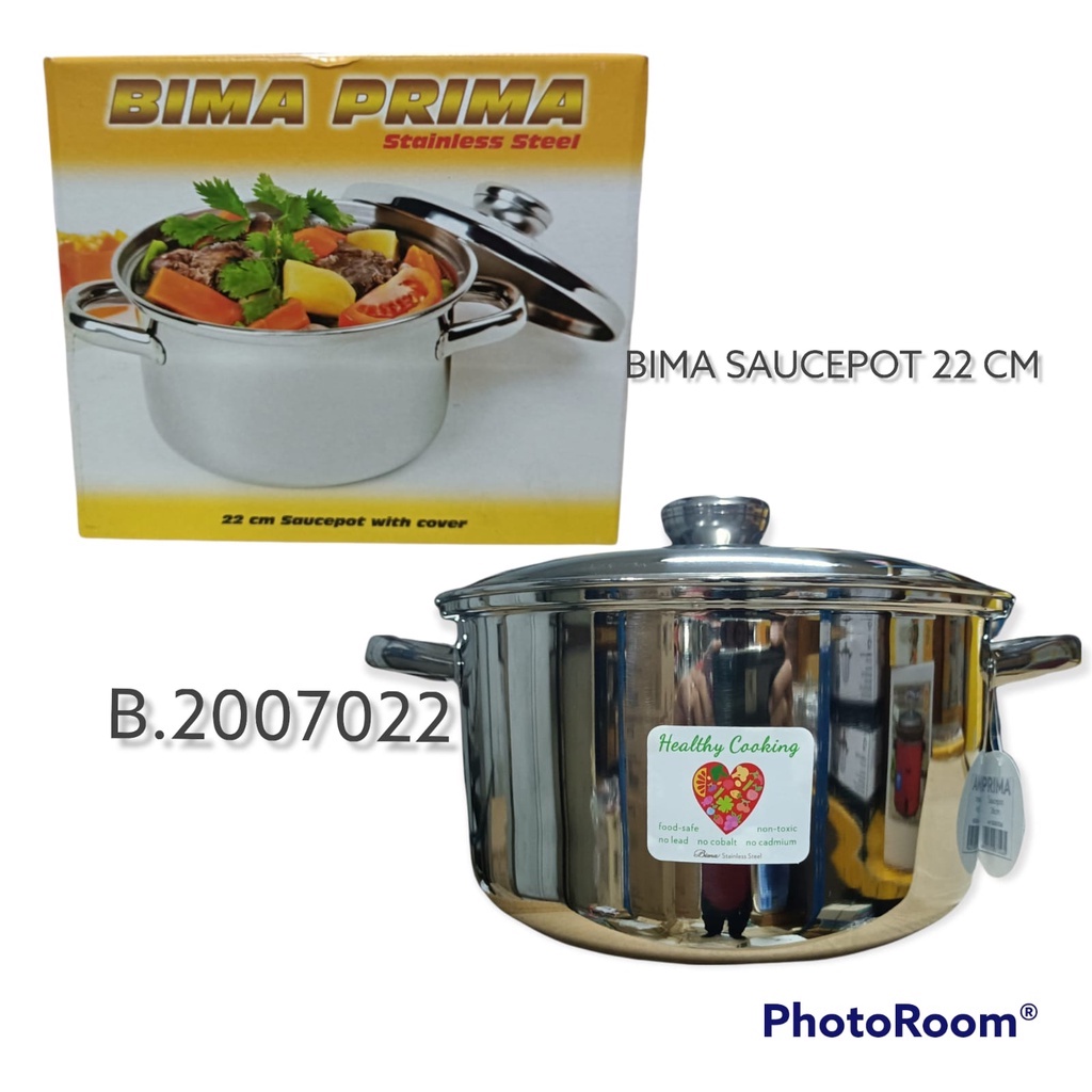 Jual PANCI BIMA PRIMA SAUCEPOT 16cm 18cm 20cm 22cm 24cm 26cm 28CM ...