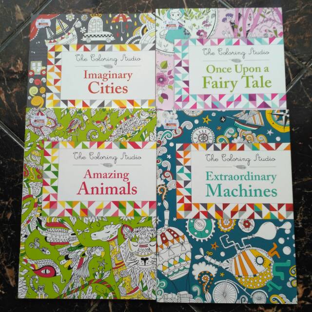 Jual Coloring Book / Buku Mewarnai The Coloring Studio Series (4 buku ...