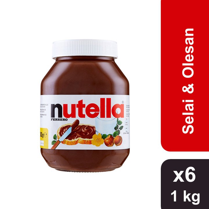 Nutella 1kg x 6 | Shopee Indonesia