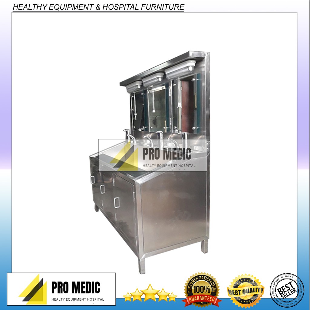 Jual Automatic Scrubstation 3 Spout Person | Scrub Sink Otomatis 3 ...