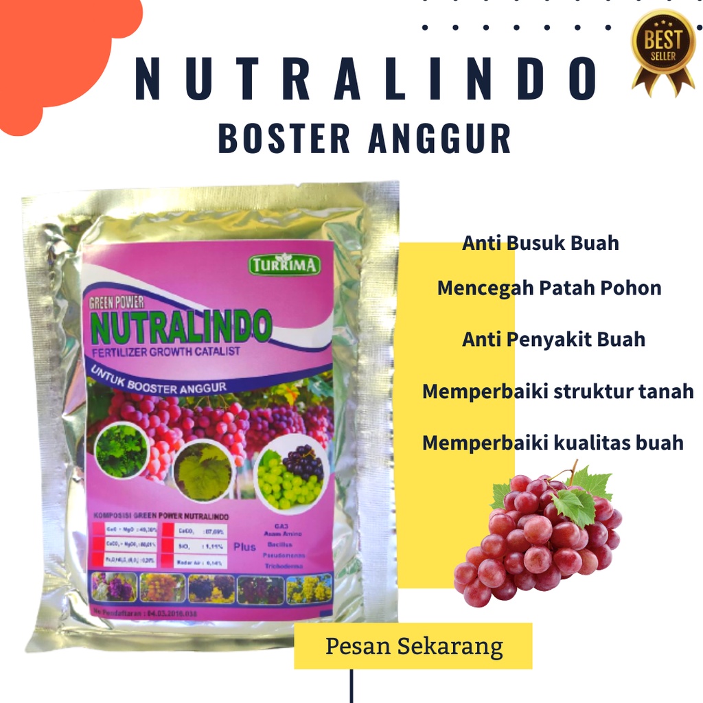 Jual Pupuk Anggur Terbaik, Booster Anggur anti penyakit, Nutralindo ...