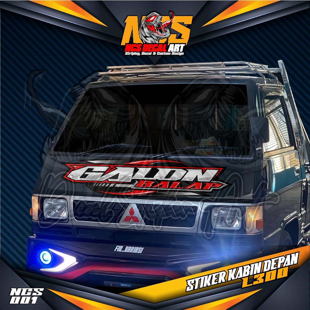Jual Stiker Decal Kabin Depan All Pick Up GALON BALAP Custom Bisa ...