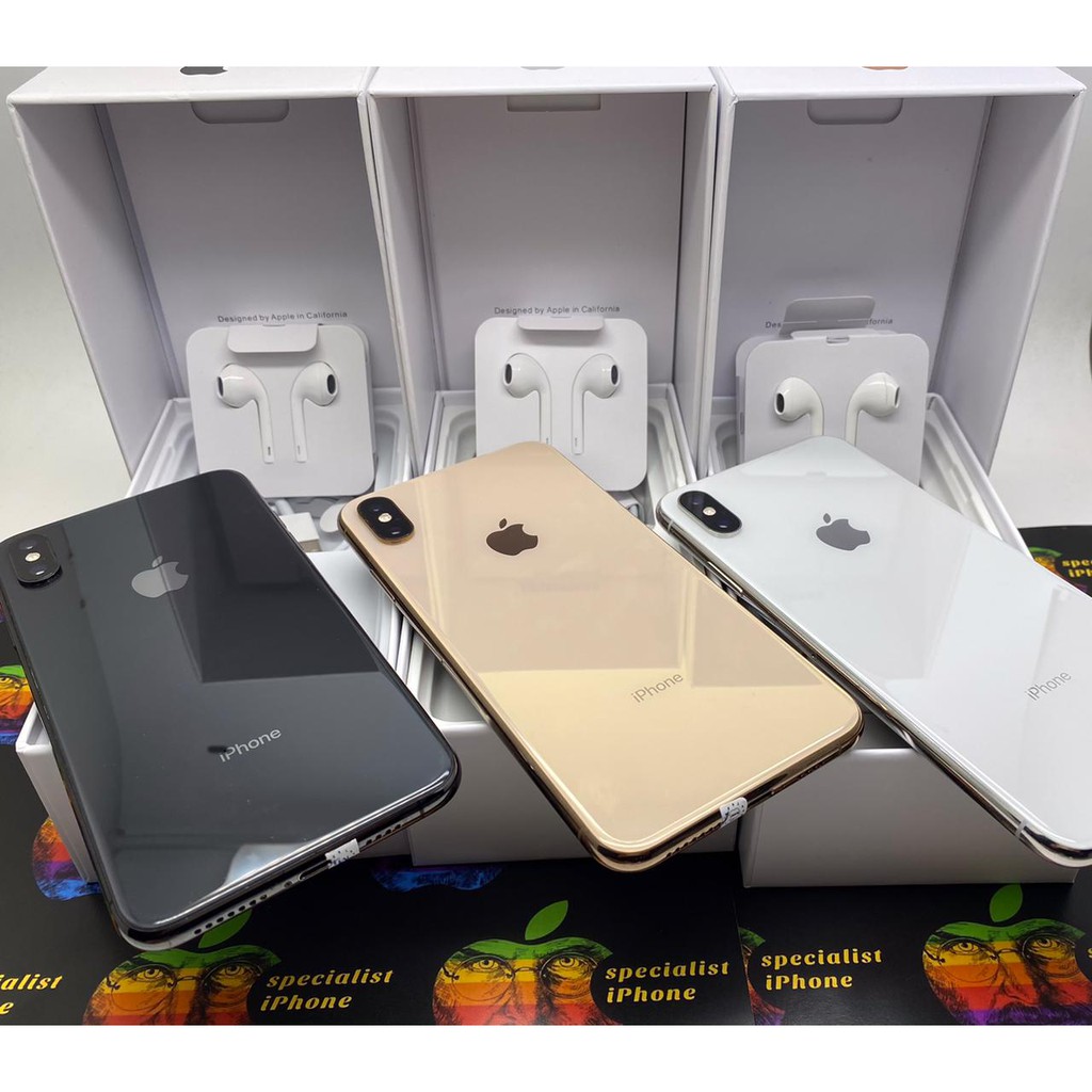 Jual Iphone XS MAX 64gb 256gb fullset ex inter original dijamin lcd ...