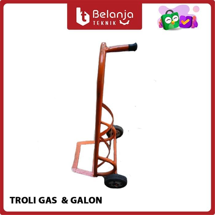 Jual Troli Dorong Tabung GAS Galon Troley Troli Roda Trolly Barang 4 ...
