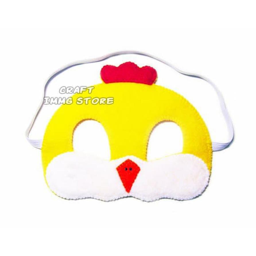 Jual Topeng Hewan Ayam Topeng Binatang Ayam warna kuning pesta ulang ...