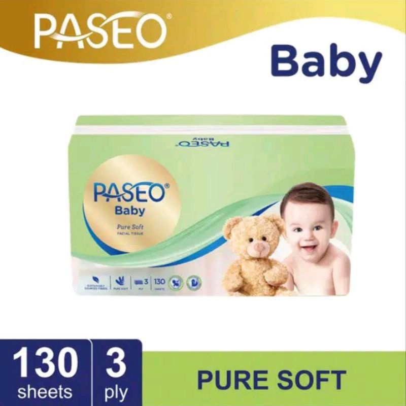 Jual Paseo Baby Tissue Bayi Travel Pack 130 Sheets / Tissue Kering ...