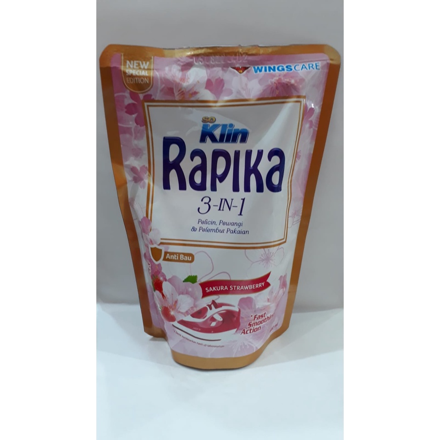 Jual RAPIKA 3 IN 1 SAKURA STRAWBERRY 400ml | Shopee Indonesia