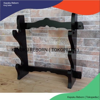 Jual Dudukan pedang 3 tahan dinding - stand pedang - kake katana ...