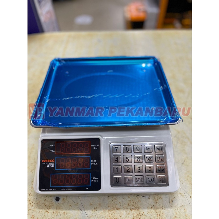 Jual Timbangan Duduk Digital / Electric Weighting Scale 30 Kg TD30E WESCO | Shopee Indonesia