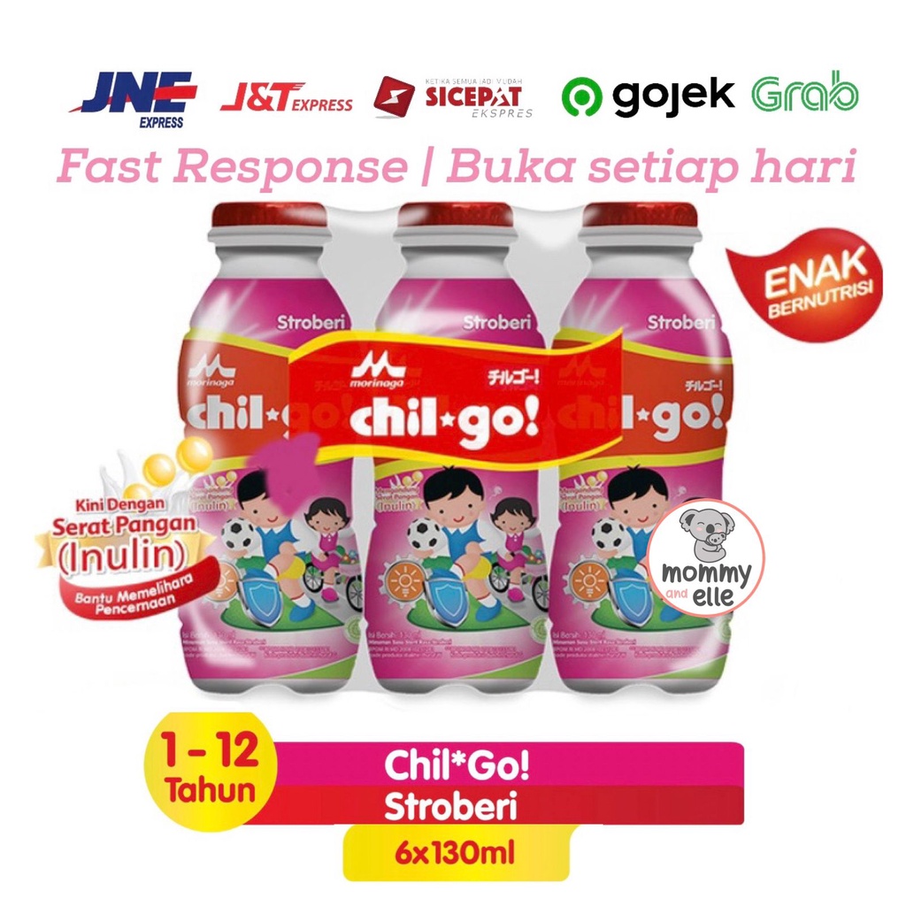 Jual Morinaga Chil Go Chilgo cair Strawberry 130ml 6 botol (susu UHT anak) Indonesia|Shopee ...