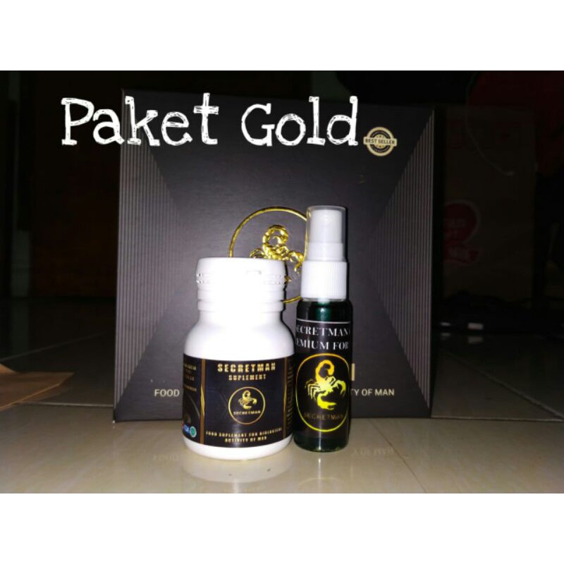 Jual Secretman Paket Gold | Obat Kuat dan Pembesar Mr-P | Shopee Indonesia