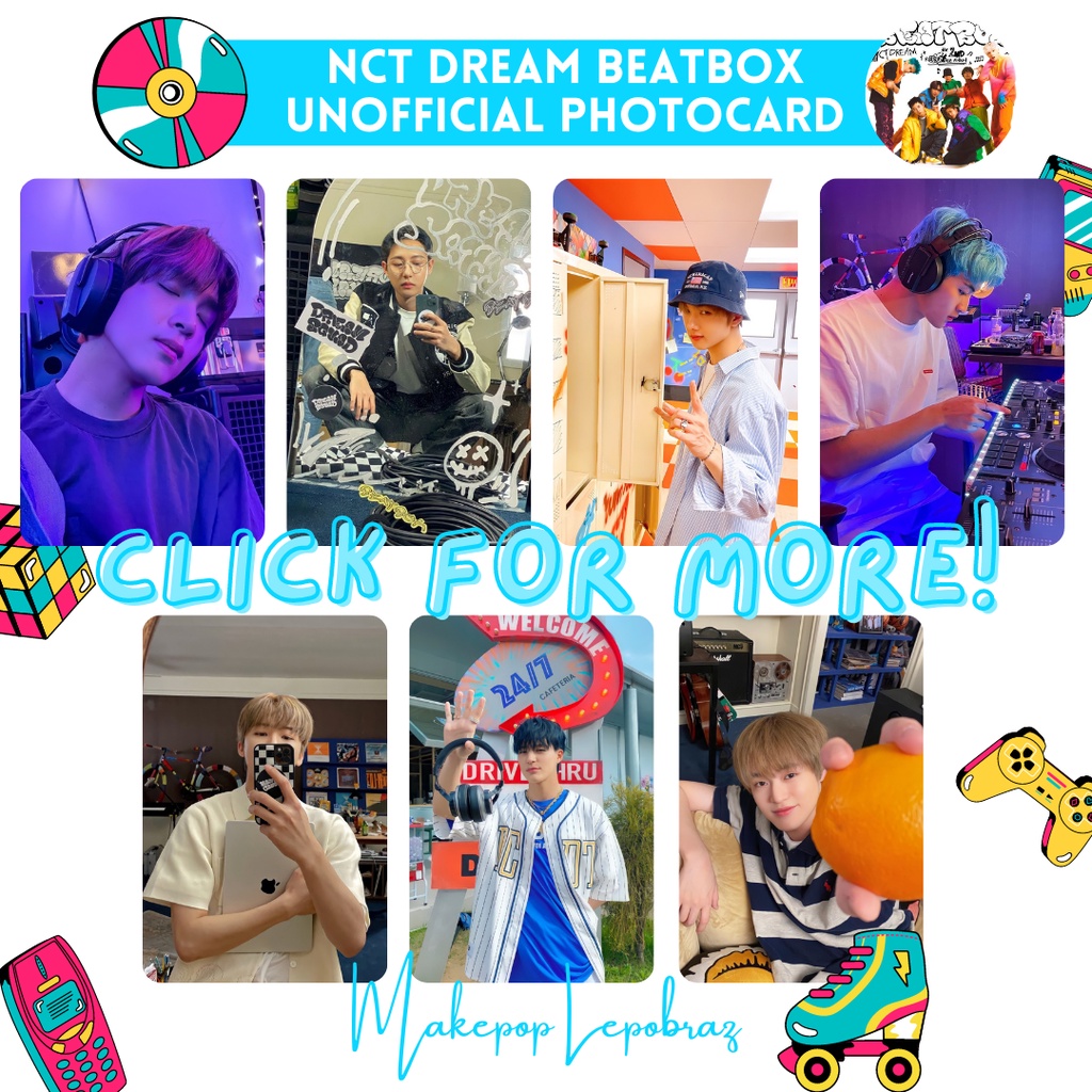 Jual [1 SET] UNOFFICIAL NCT DREAM BEATBOX PHOTOCARD MARK RENJUN JENO ...