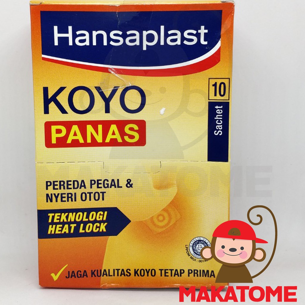 Jual Hansaplast Koyo Panas 10 Sachet plaster koyok nyeri otot pegal ...