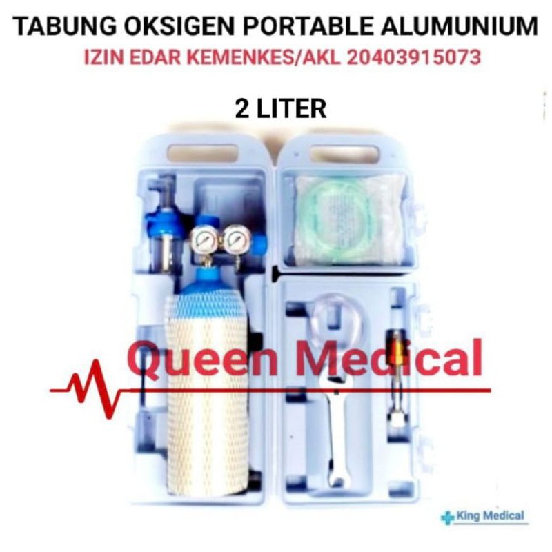 Jual Tabung O2 2 Liter Portable-Oksigen Portable 2L-Tabung Alumunium 2L | Shopee Indonesia