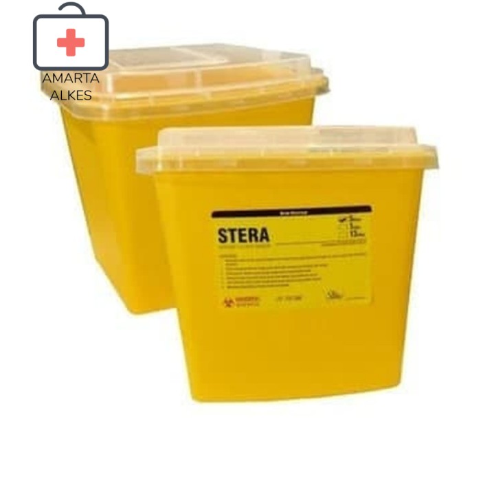 Jual Sharp Container STERA 13 Liter Tempat Sampah Jarum Limbah Medis ...