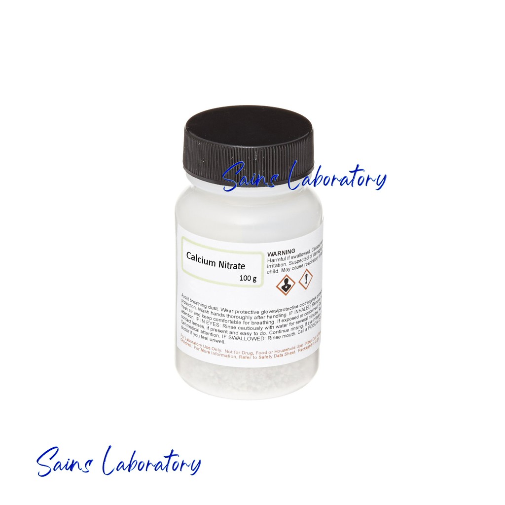 Jual Kalsium Nitrat Calcium Nitrate Tetrahydrate Ca(NO3)2 Kristal 100 ...