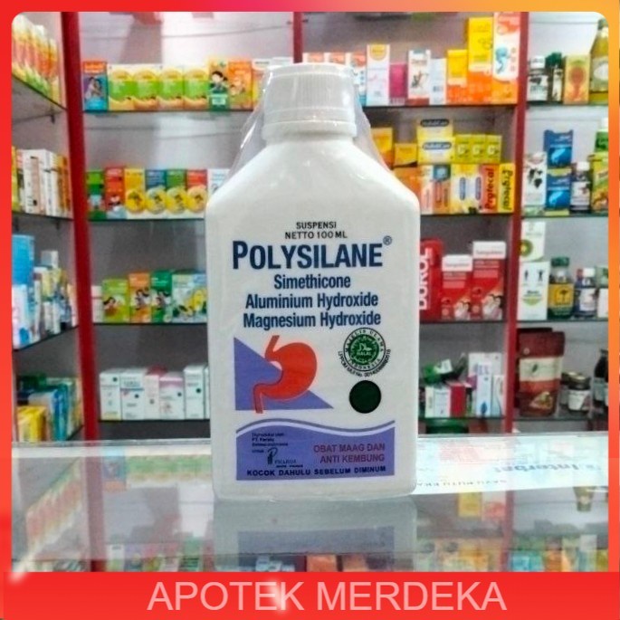 Jual polysilane sirup 100 ml / polisilane syr / obat asam lambung ...