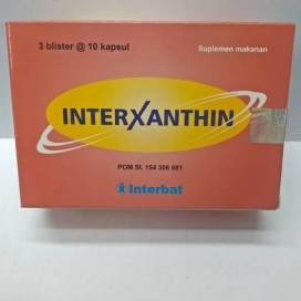 Jual INTERXANTHIN 4 MG BOX ISI 30 - Antioksidan meningkatkan daya tahan ...