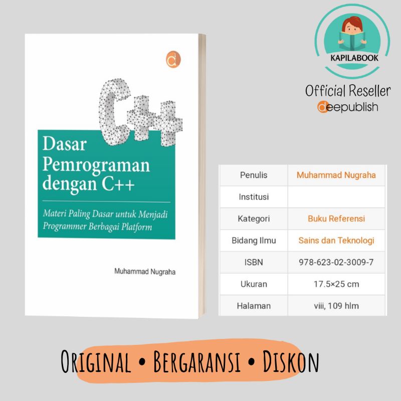 Jual Buku Dasar Pemrograman Dengan C++ Materi Paling Dasar untuk ...