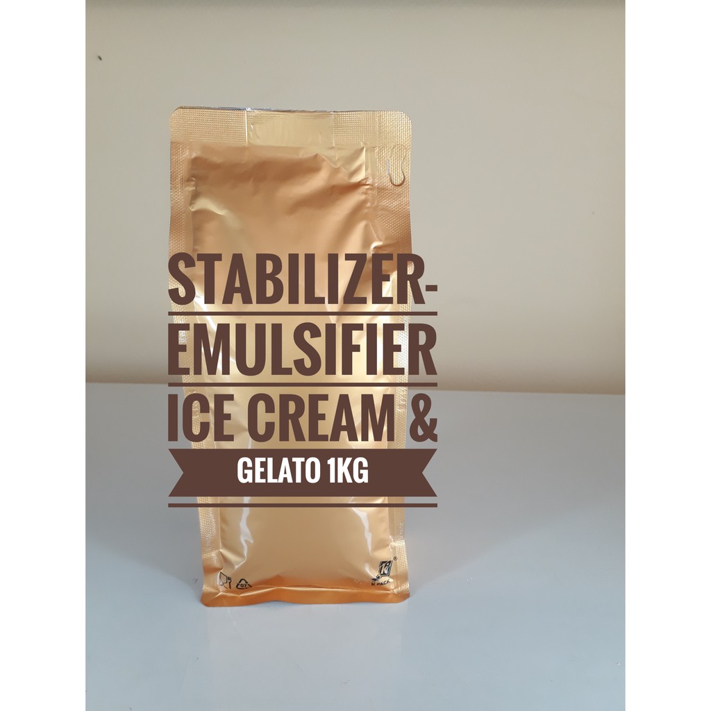 Jual Stabilizer-Emulsifier Ice Cream & Gelato [GOLD] - 1 kg | Shopee ...