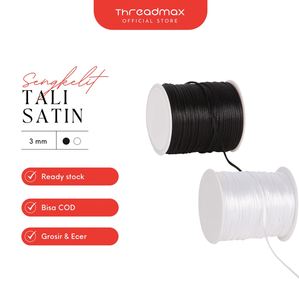 Jual Tali Sengkelit Tali Satin Cina Tali Shanghai Tali Satin China 2mm ...