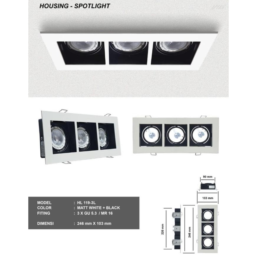 Jual Downlight Led Kotak 7W/Spotlight Kotak 7 Watt /Lampu Sorot Kotak ...