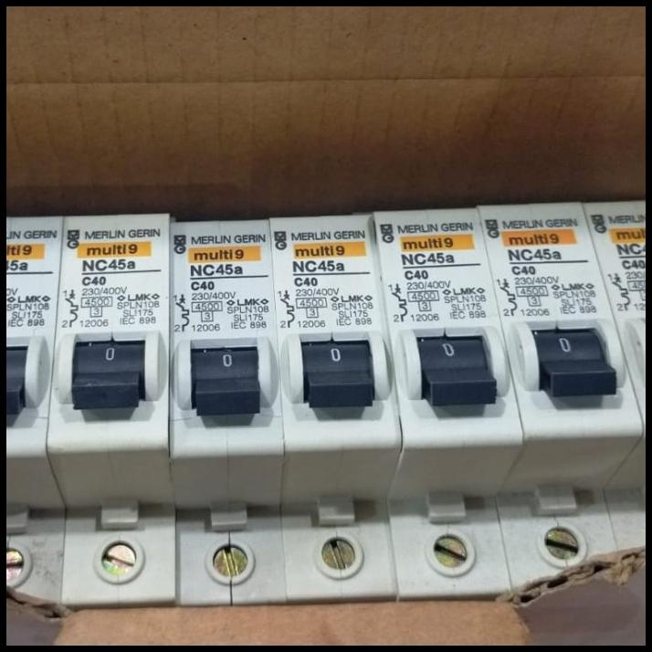 Jual Mcb Merlin Gerin Multi9 Nc45A C40 40A 1P 12006 | Shopee Indonesia