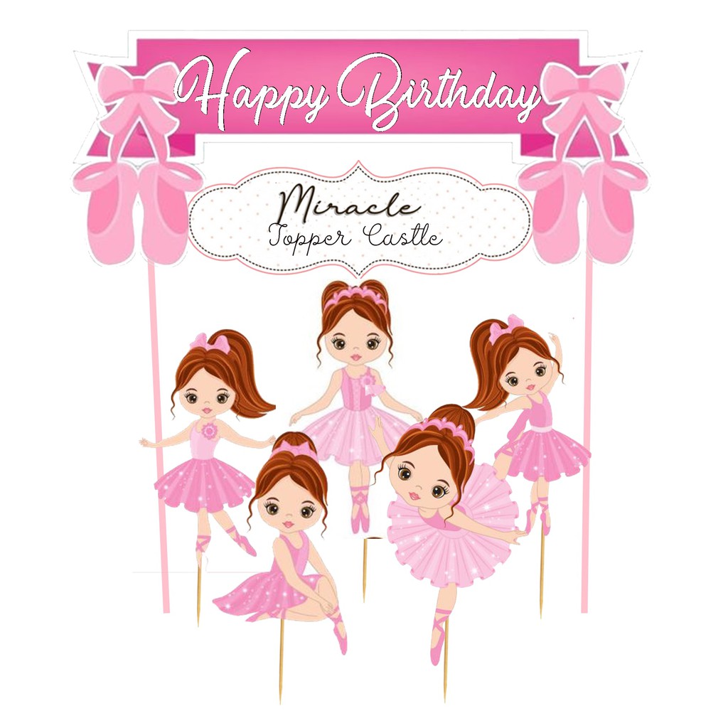 Jual BALLERINA CAKE TOPPER | Shopee Indonesia