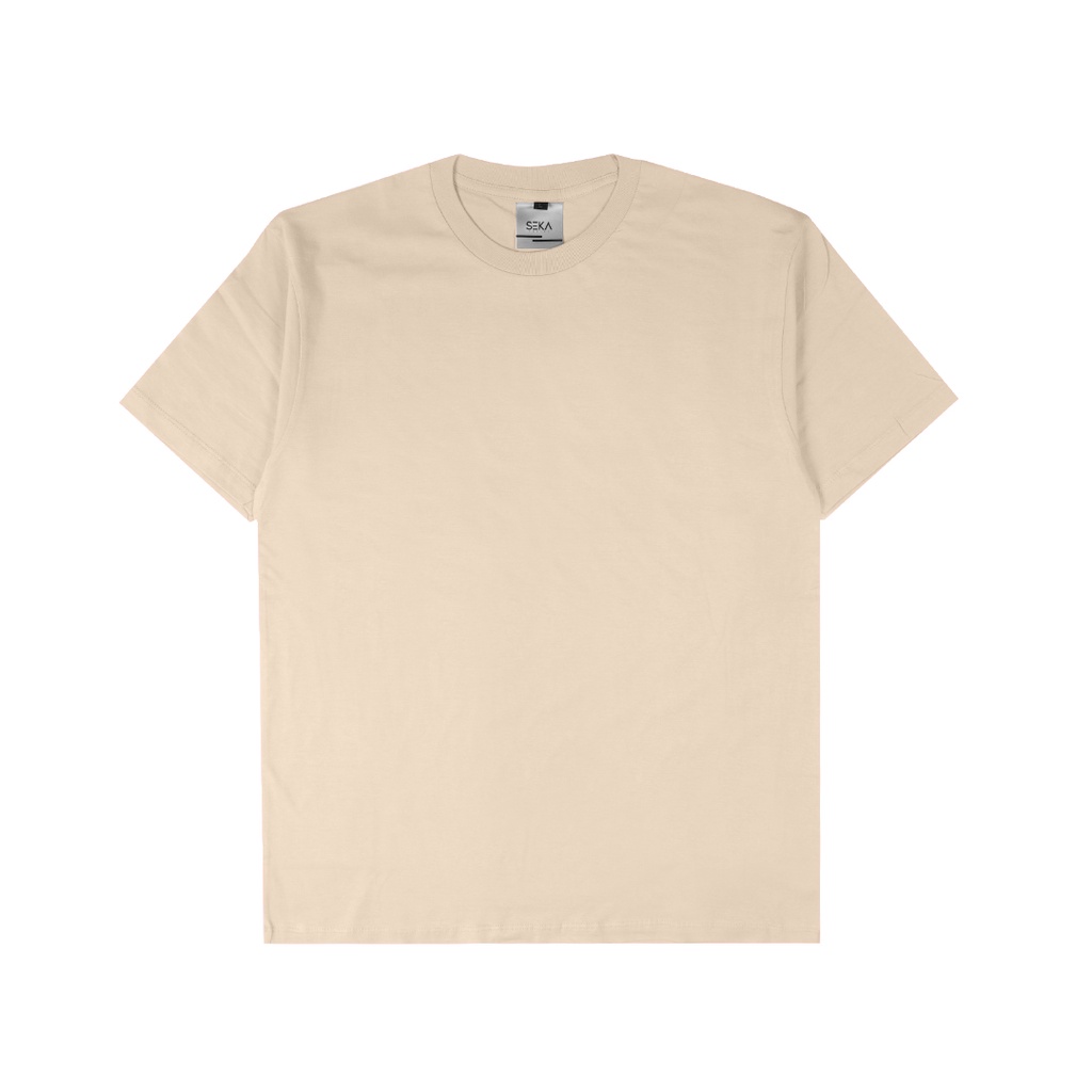 Jual Seka Basics - Kaos Polos Cream 30s | Shopee Indonesia