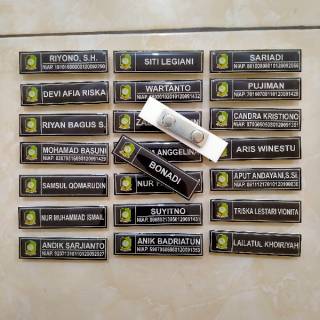 Jual Name Tag Nama Dada Magnet Peniti Kuningan & Akrilik Resin - Dokter ...