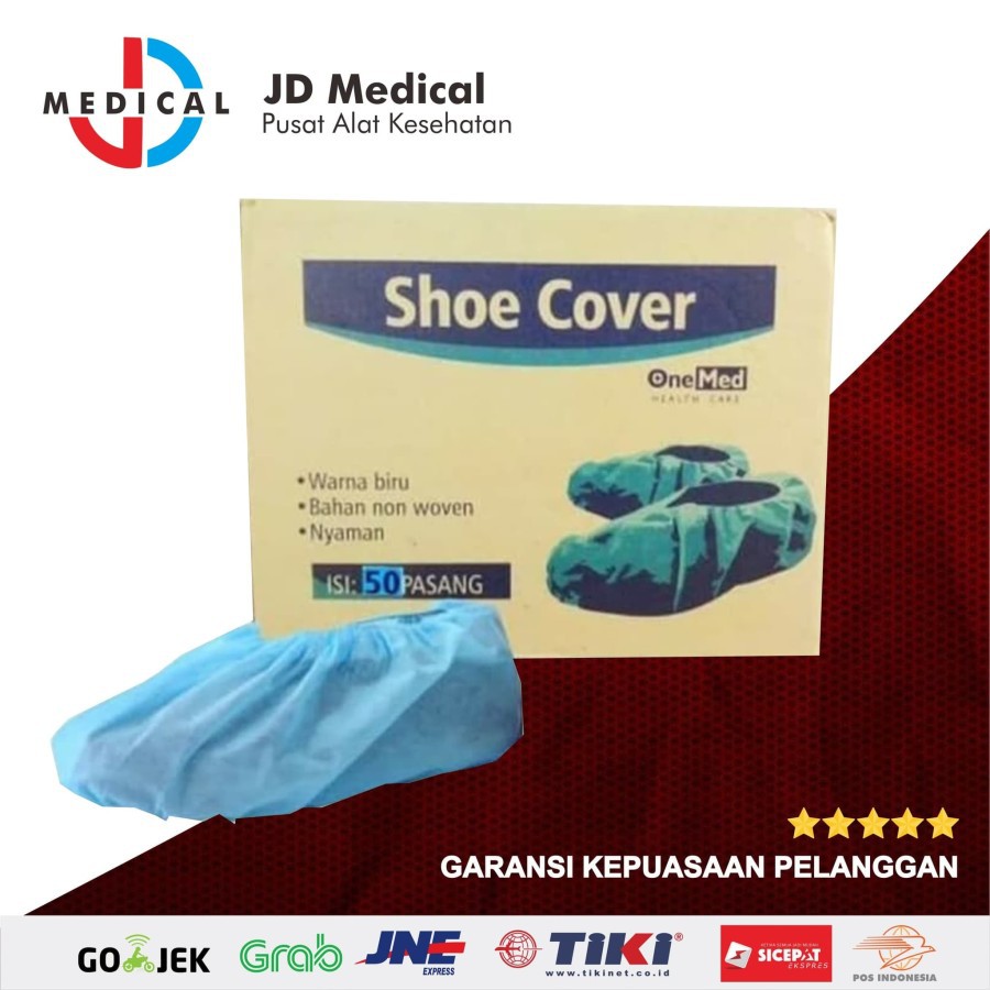 Jual Onemed Shoe Cover alas sepatu Non Woven 100 pcs (50 psg) | Shopee ...