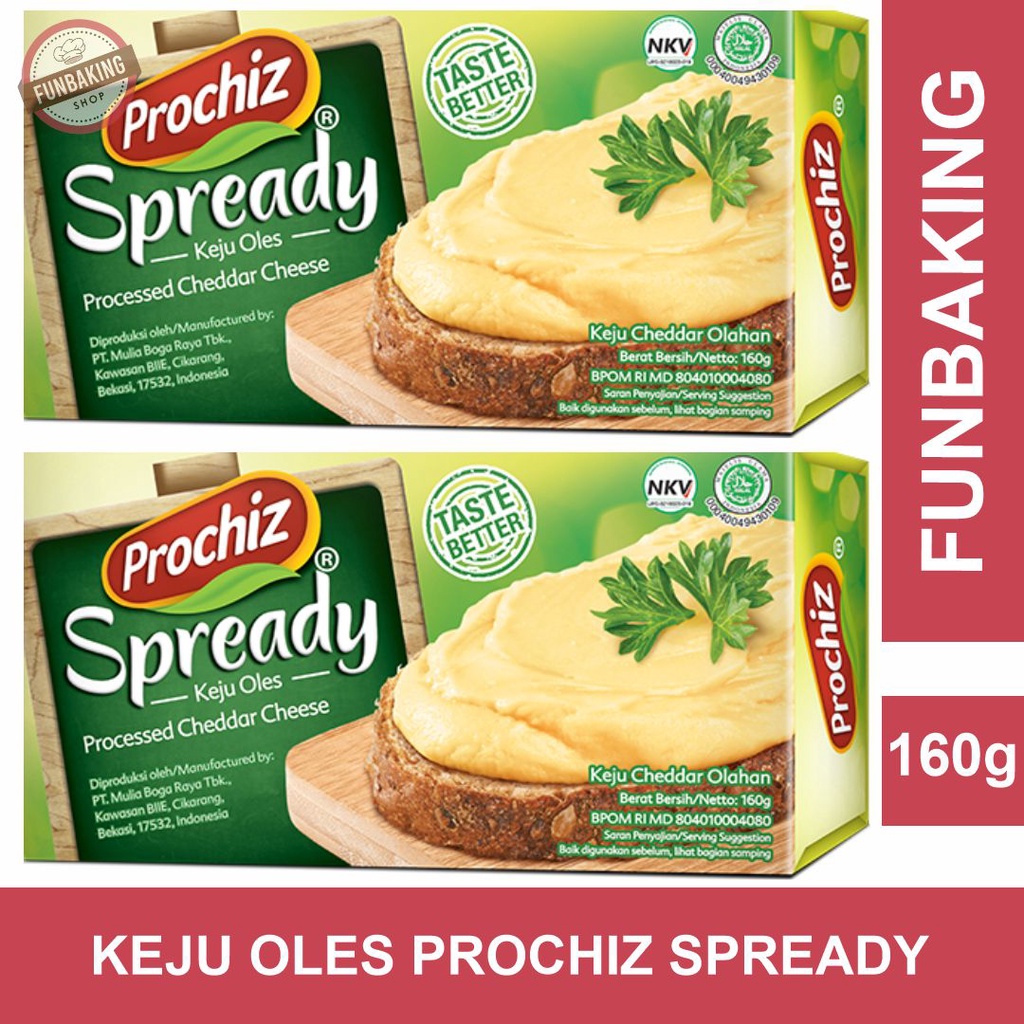 Jual FunBaking - Keju Oles Prochiz Spready Chesse 160gr | Shopee Indonesia