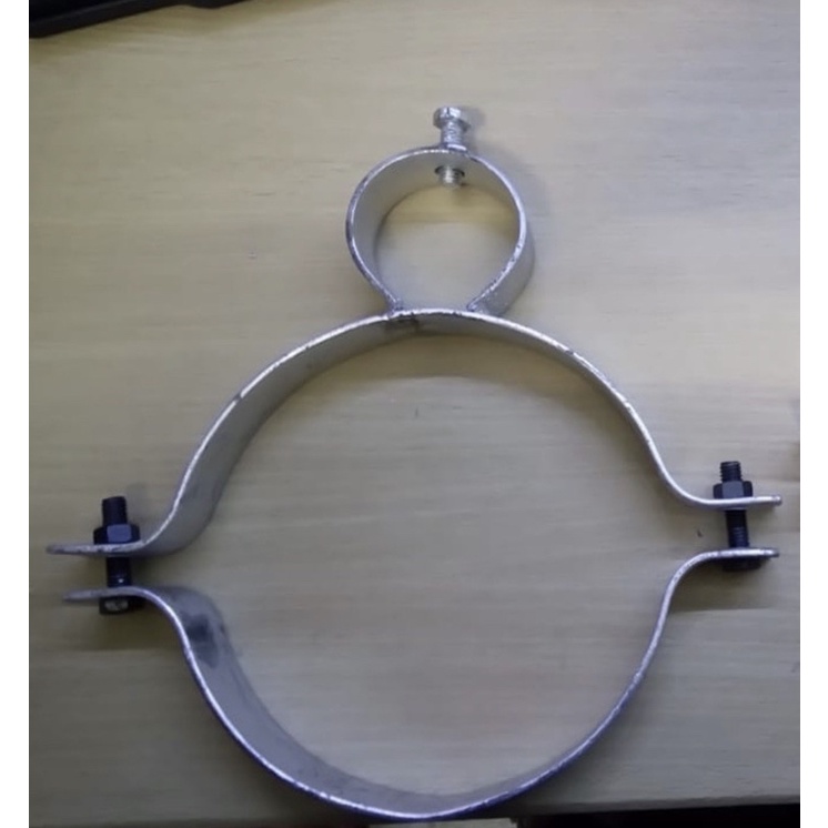 Clamp tiang lengkung PJU klem tiang lampu jalan 2x7inch | Shopee Indonesia